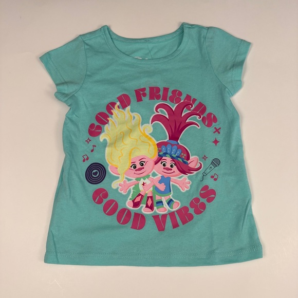 Trolls | Shirts & Tops | Nwt Trolls Blue Short Sleeve Tee Good Friends ...